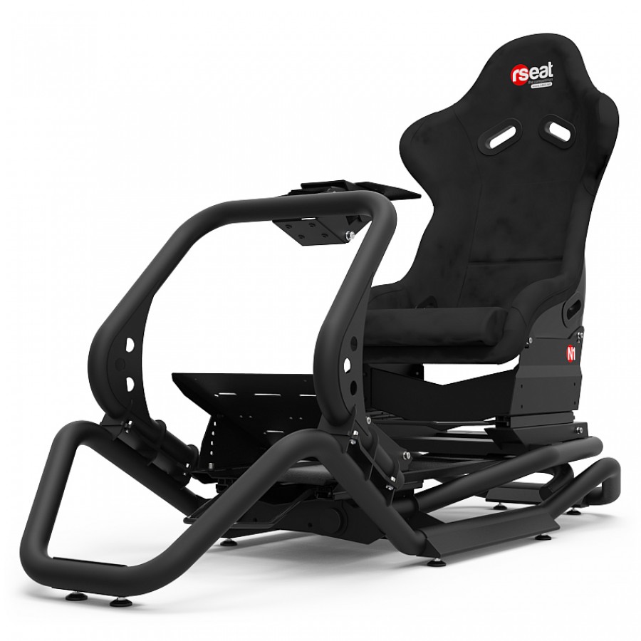 Rseat N1 Alcantara Seat / Black Frame Racing Simulator Cockpit