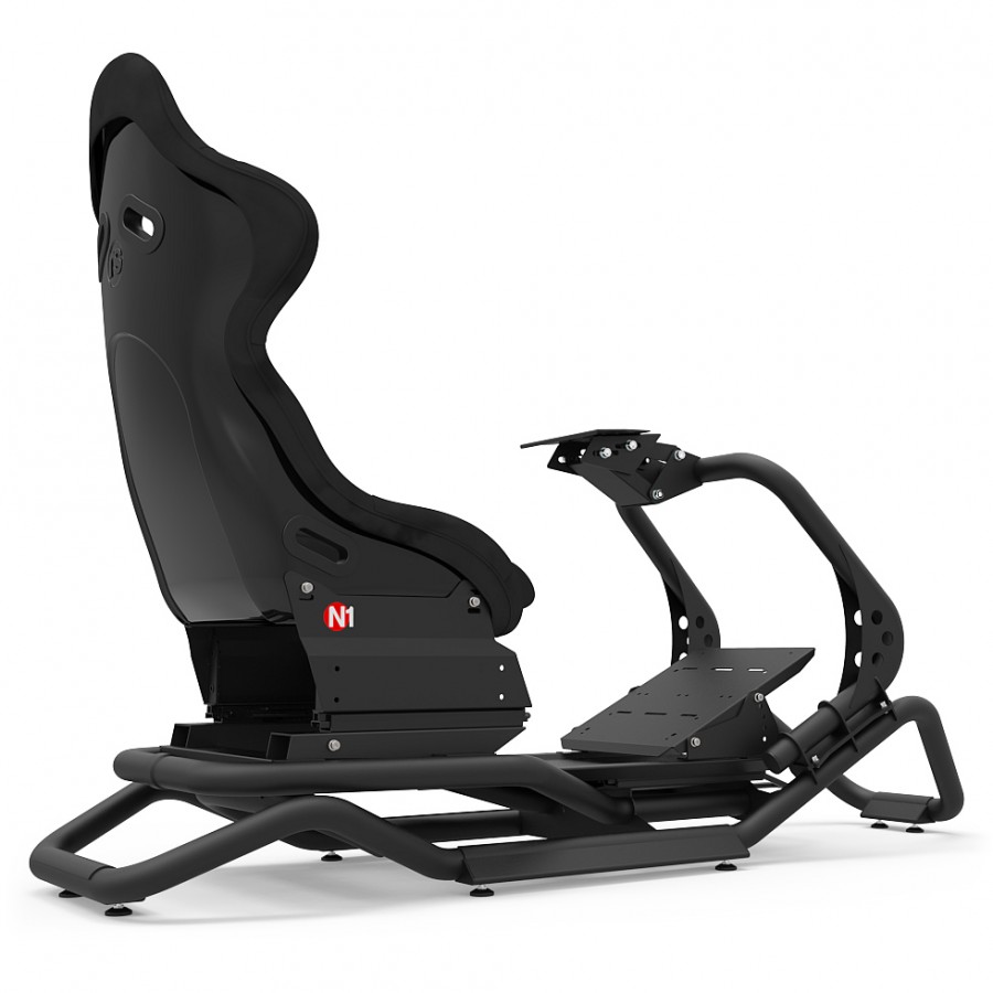 Rseat N1 Alcantara Seat / Black Frame Racing Simulator Cockpit