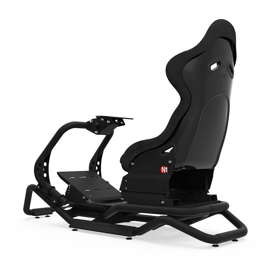Rseat N1 Alcantara Seat / Black Frame Racing Simulator Cockpit