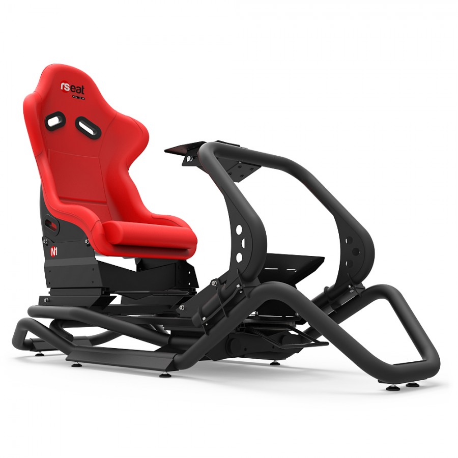 Rseat N1 Red Seat / Black Frame Racing Simulator Cockpit