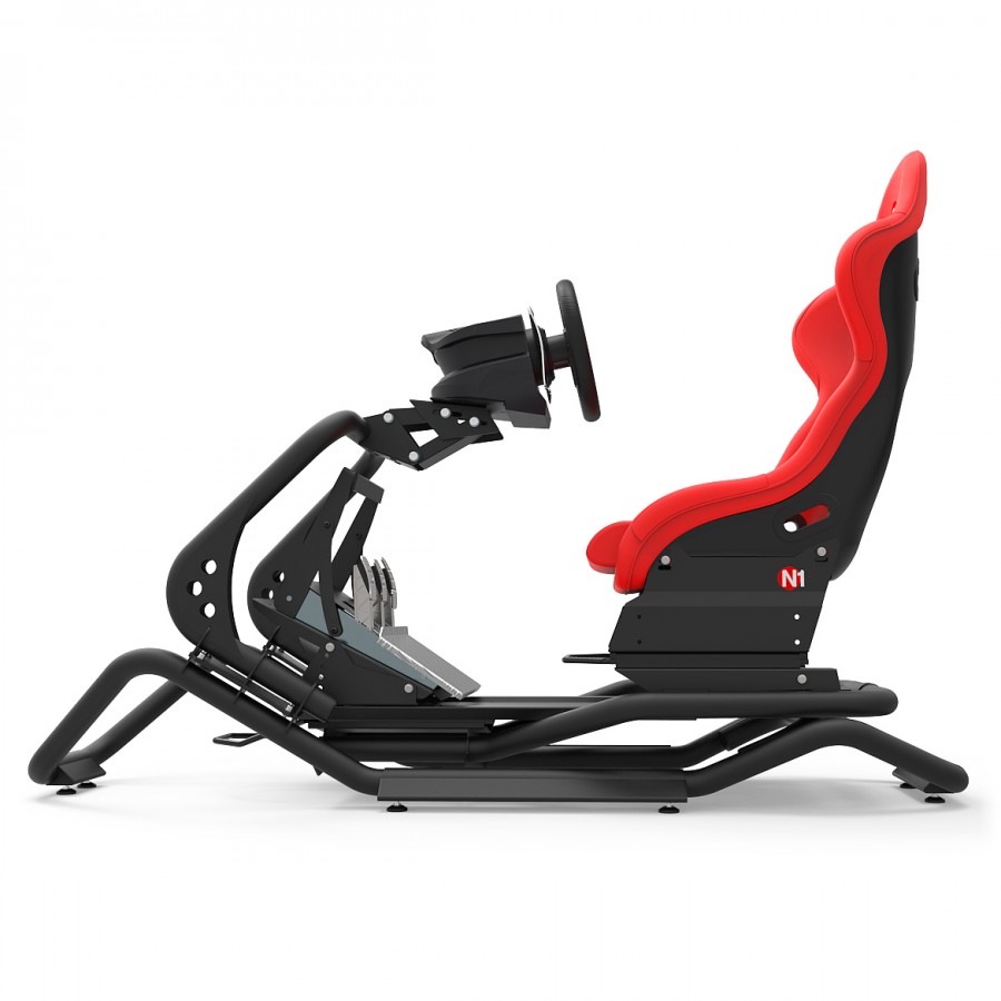 Rseat N1 Red Seat / Black Frame Racing Simulator Cockpit