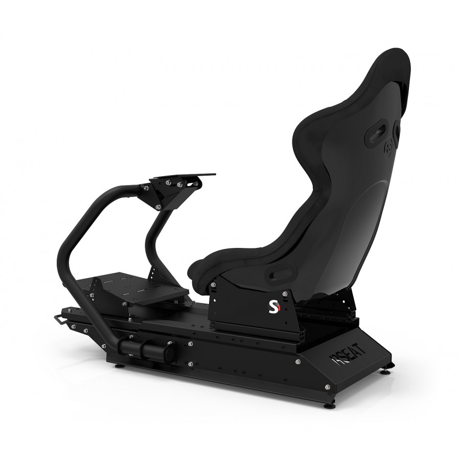 Rseat S1 Alcantara® Seat /Black Frame Racing Simulator Cockpit