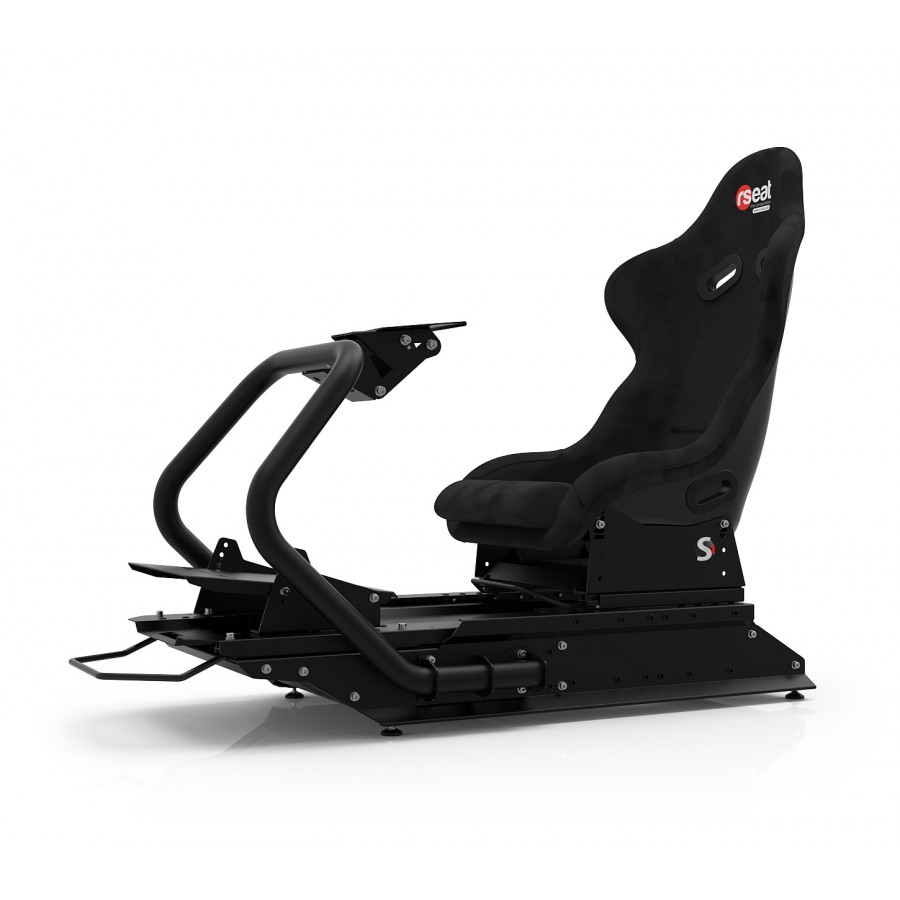 Rseat S1 Alcantara® Seat /Black Frame Racing Simulator Cockpit